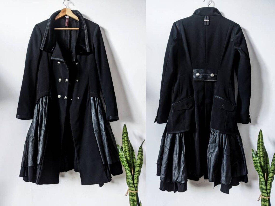 High Tech Women Jacket Black Italy Gothic Style | Etsy