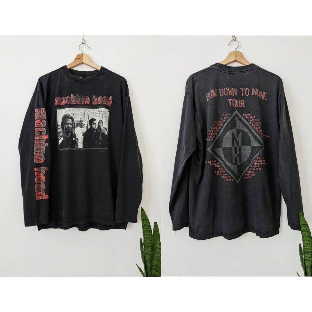 Vintage Machine Head Merch Bow Down to None 1997 Tour Longsleeve Fade ...