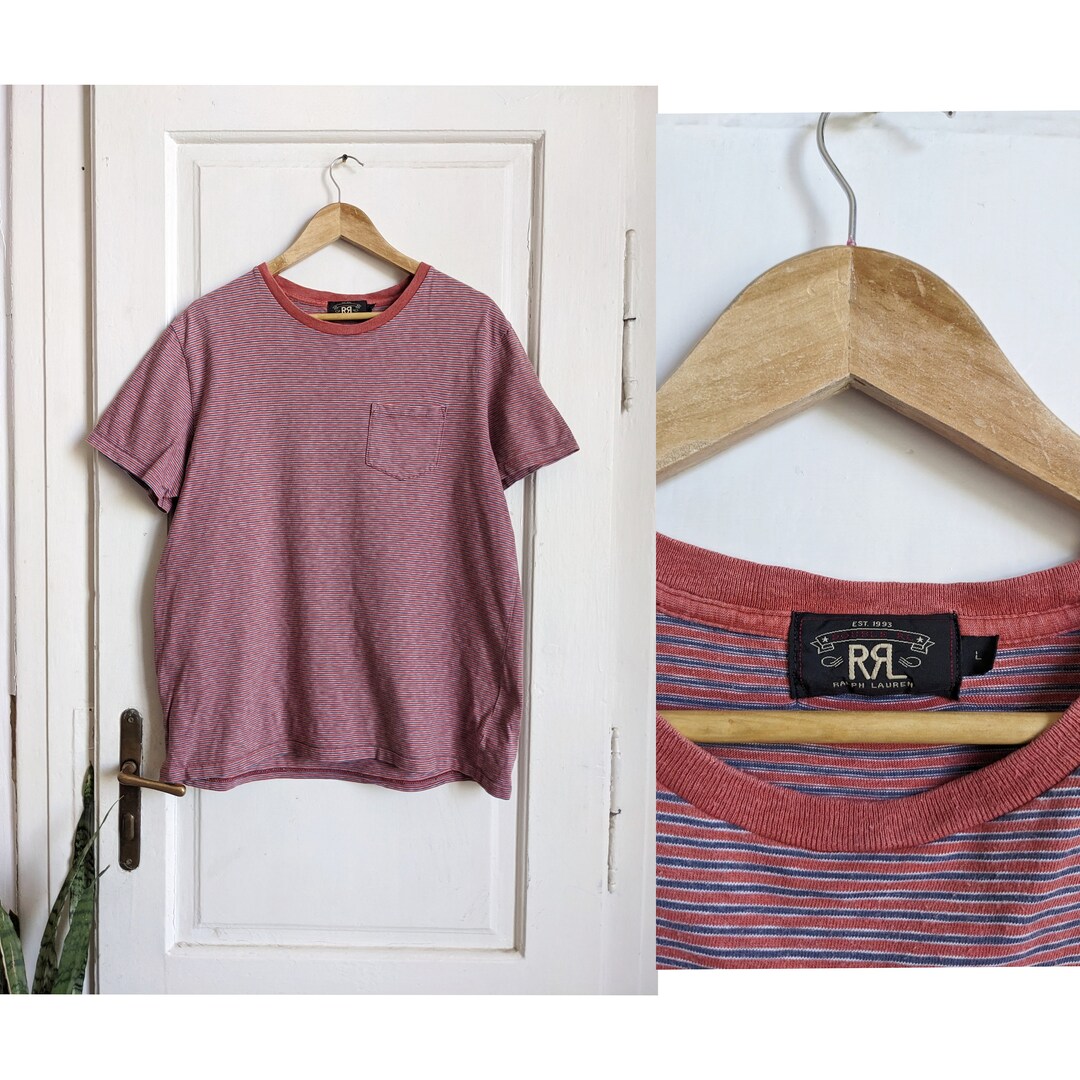 Double RL Ralph Lauren T-shirt Striped RRL - Etsy
