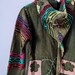 Merlin Multicolor Patchwork Hoodie Flowers Applique Hippie Floral Nepal ...