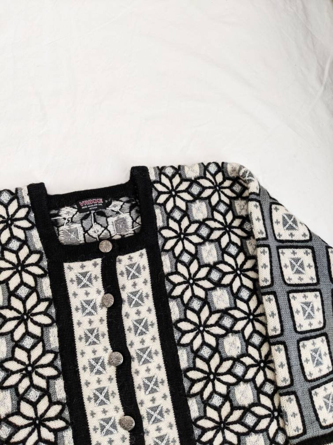 Vintage Vrikke Norway Sweater Design Irene Haugland Zahl Wool ...