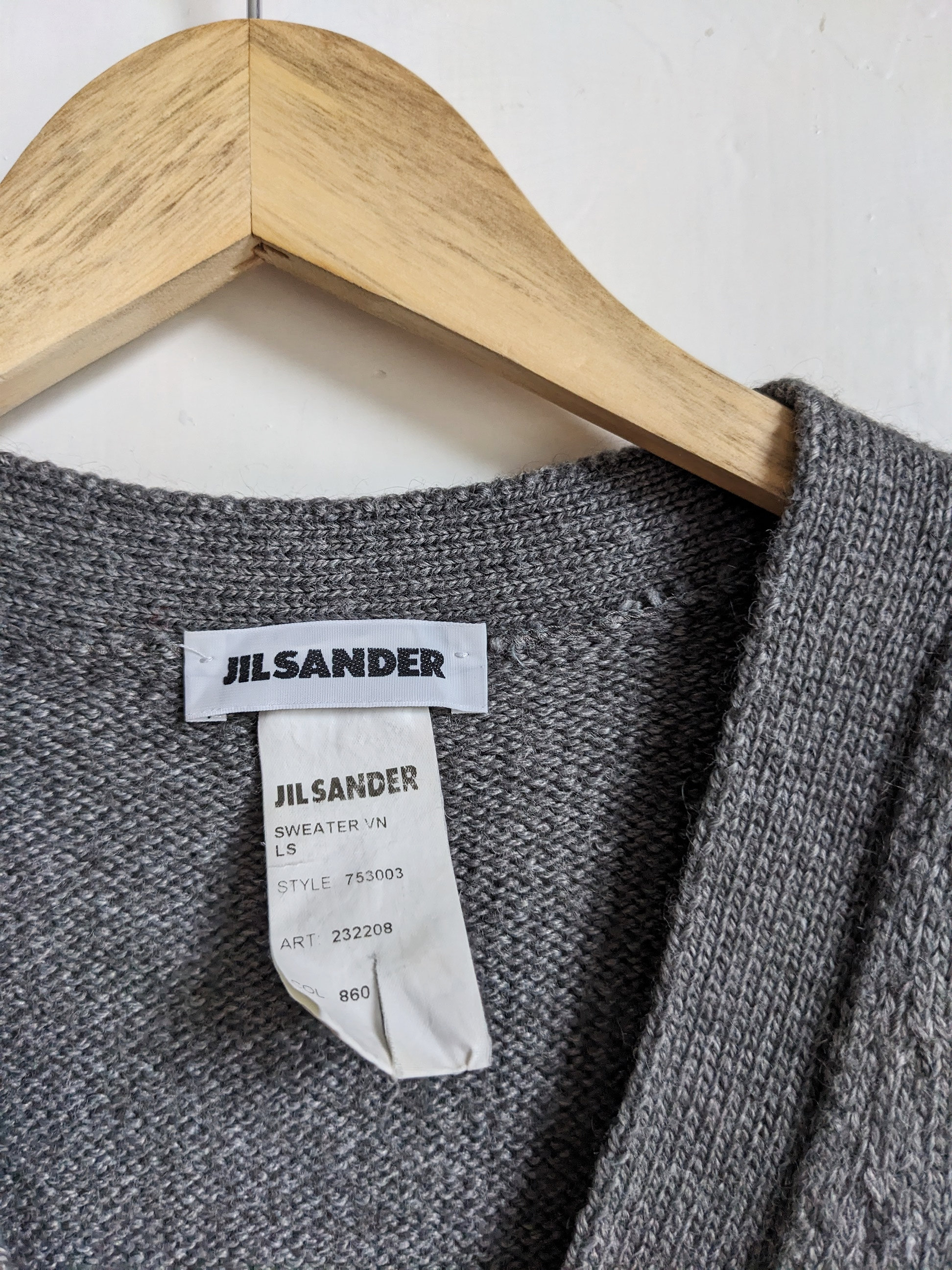 Vintage Jil Sander V-neck Sweater - Etsy Vintage Jil Sander V-neck Sweater - Etsy