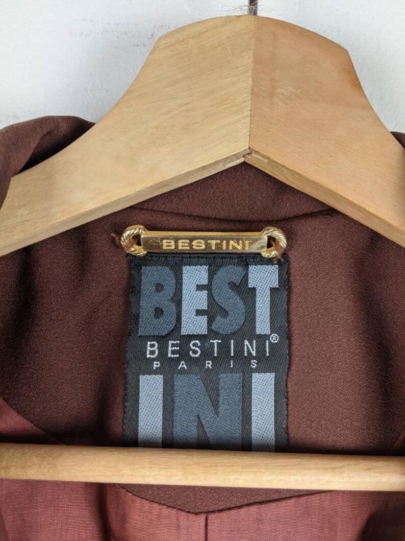 Jaqueta vintage Bestini Paris marrom sob medida | Casaco estilo ...