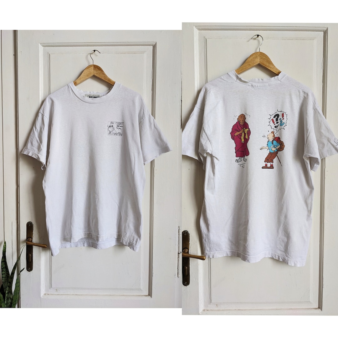 Vintage Tin Tin in Tibet T-shirt Movie Merch - Etsy