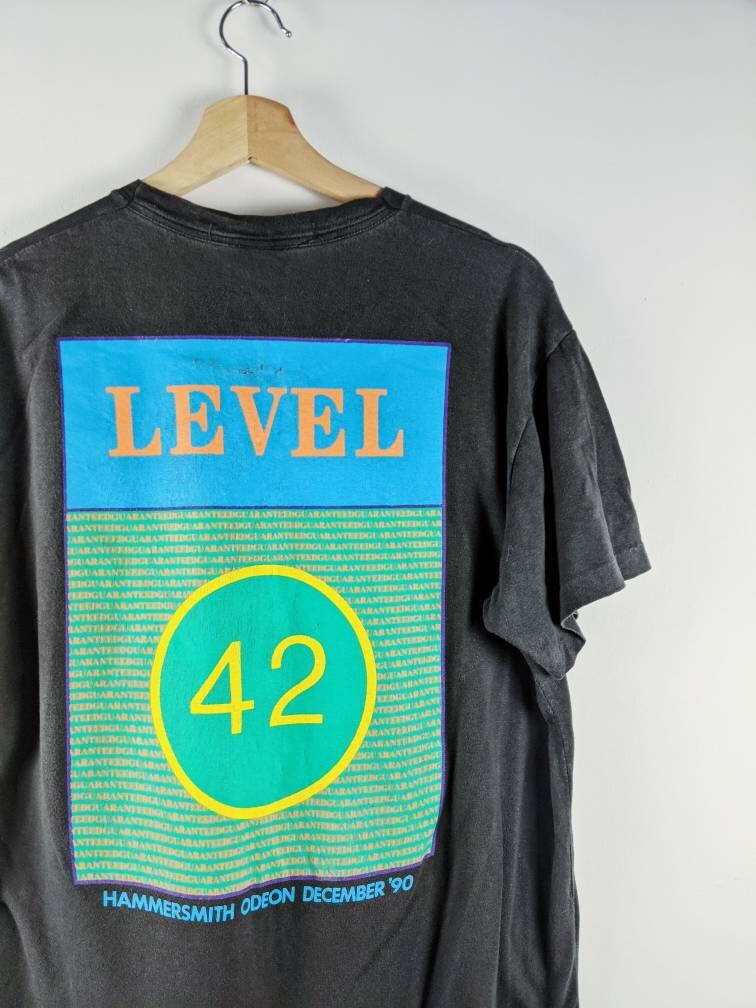 Vintage Level 42 Merch T-shirt 1990 Double Side sold by Unwrapped ...