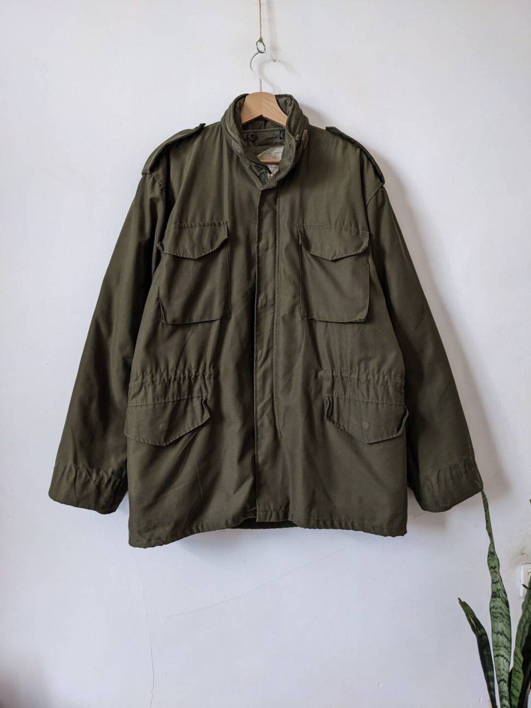 Vintage M65 Jacket Cold Weather Field US Army 7080/7484 Khaki - Etsy