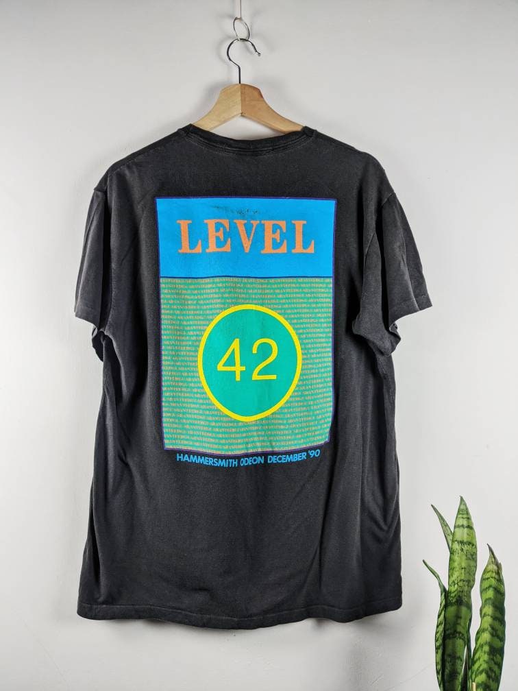 Vintage Level 42 Merch T-shirt 1990 Double Side sold by Unwrapped ...