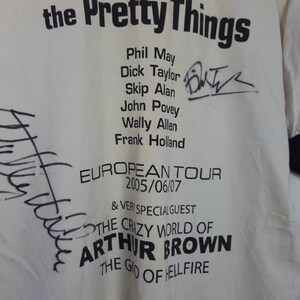 The Pretty Things Merch Authentic Autograph Band 2003 European Tour - Etsy