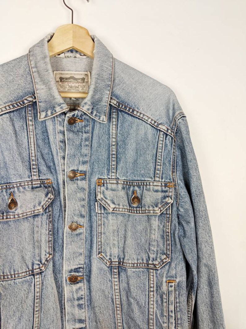 Vintage Levi's Denim Jacket Silver Tab Retro Jeans | Etsy