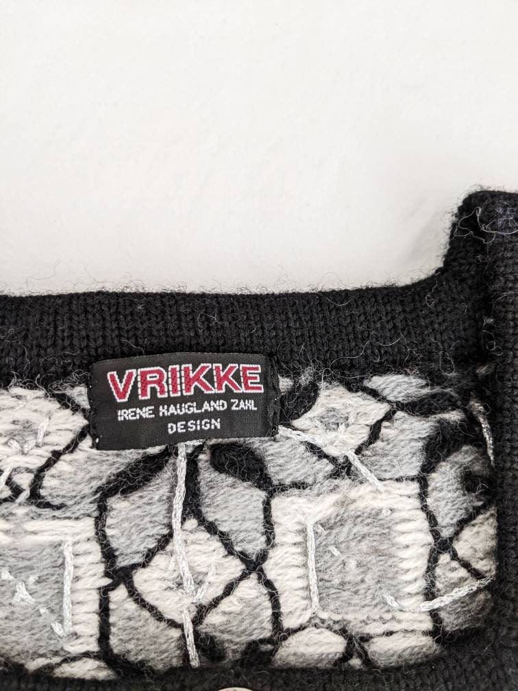 Vintage Vrikke Norway Sweater Design Irene Haugland Zahl Wool ...