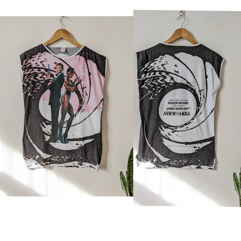 Vintage James Bond 007 1985 Movie Merch A View to A Kill Roger - Etsy