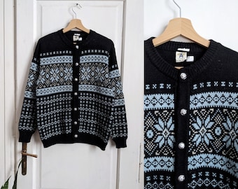 Vintage Nordstrikk Cardigan / Wool / Norwegian / Scandinavian ...
