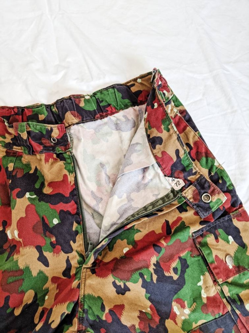 Vintage Military Camo Pants Swiss 70s - Etsy
