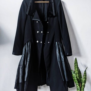 High Tech Women Jacket Black Italy Gothic Style - Etsy