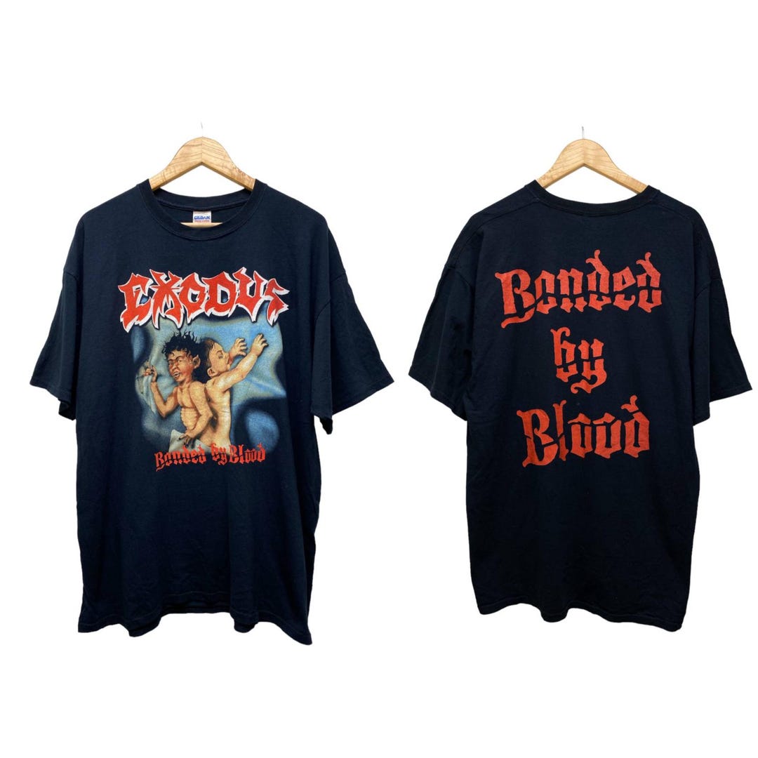 Exodus Merch T-shirt Bonded by Blood - Etsy