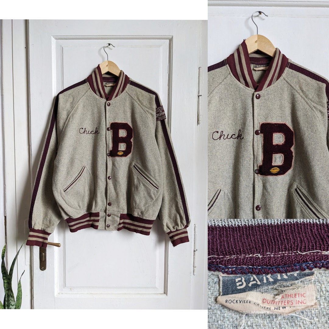 Vintage 60s Varsity Letterman Jacket Beaver NFL - Etsy