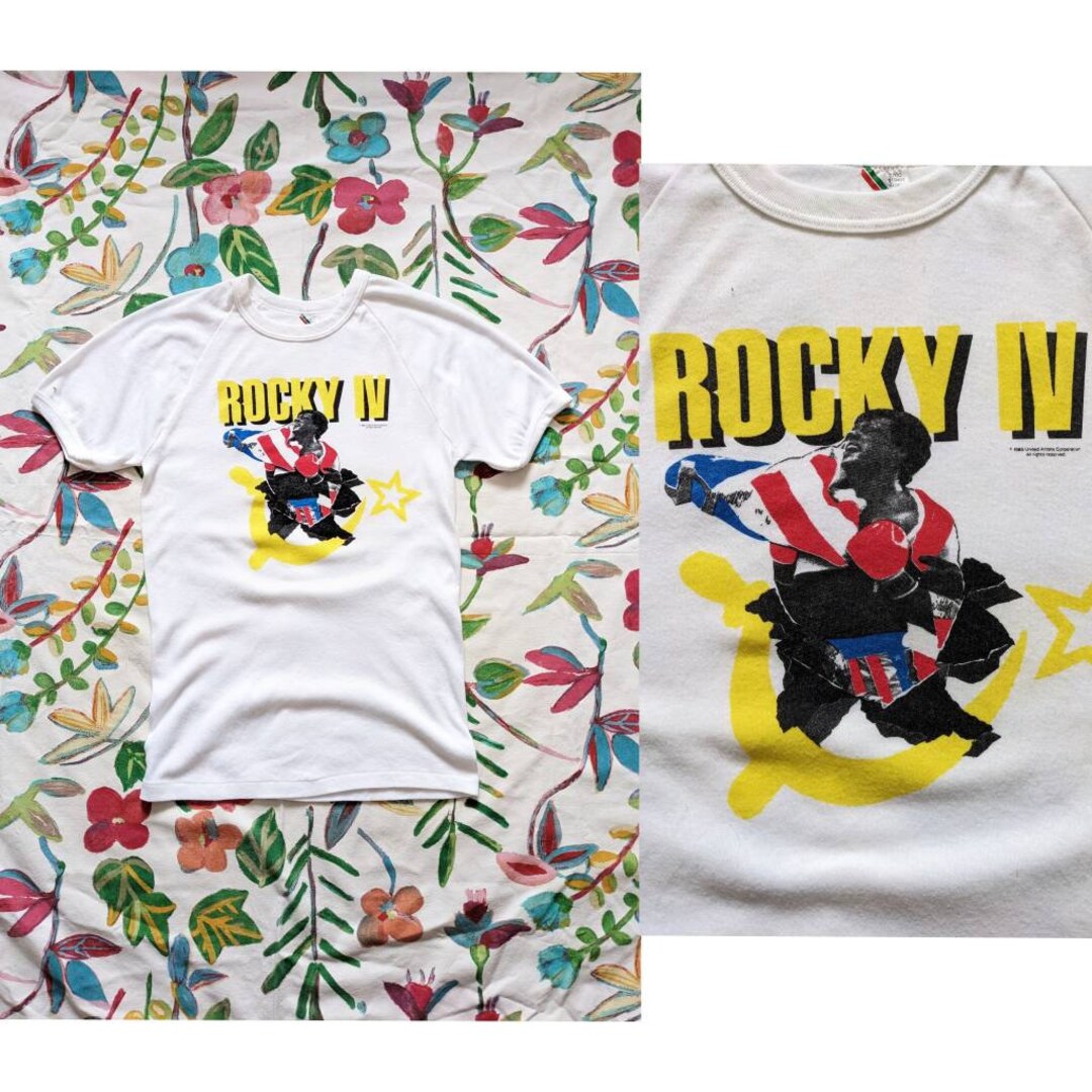 Vintage Rocky 4 1985 Movie Merch T-shirt Single Stitch Silvester ...
