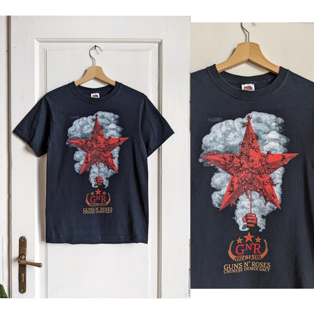 Vintage Guns N' Roses Merch T-shirt Chinese Democracy - Etsy