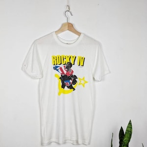 Vintage Rocky 4 1985 Movie Merch T-shirt Single Stitch | Etsy