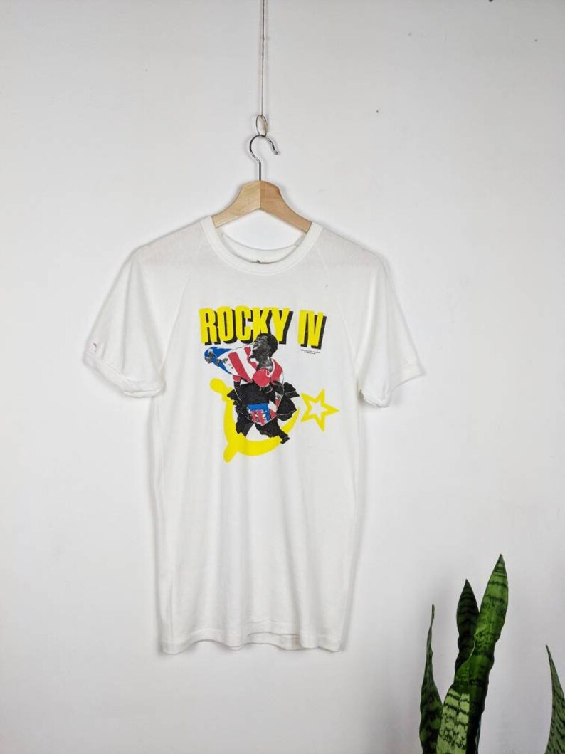 Vintage Rocky 4 1985 Movie Merch T-shirt Single Stitch | Etsy