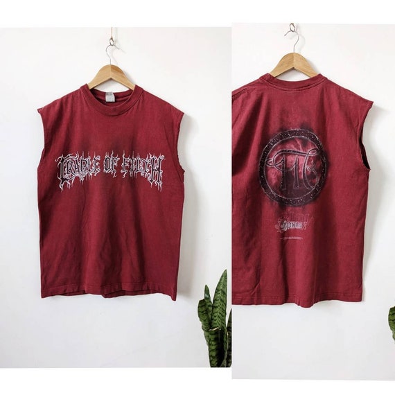 Vintage Cradle of Filth 2000 Midian Merch T-Shirt Bl… - Gem