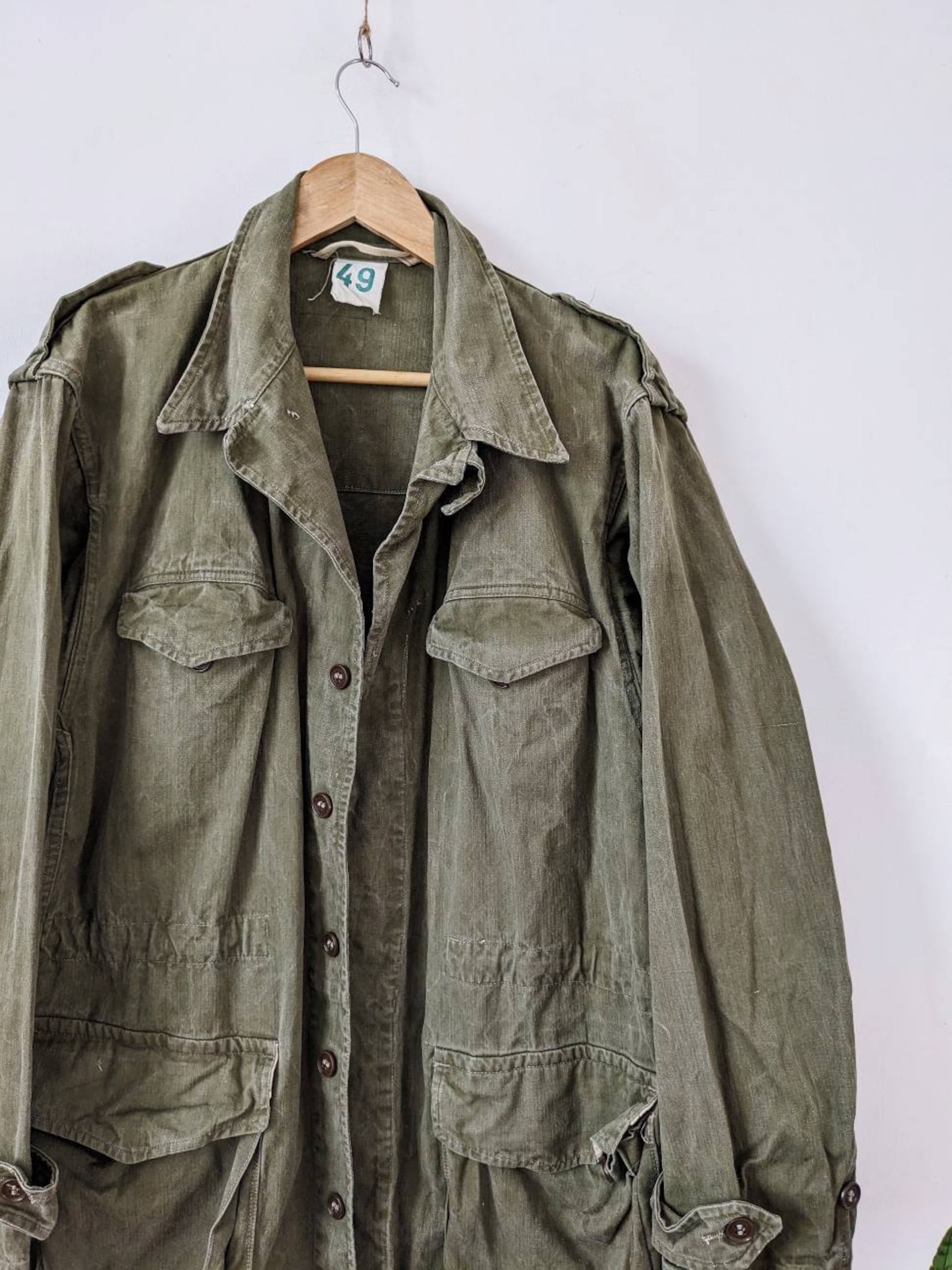 Vintage 50s Army France Field Jacket M47 - Etsy