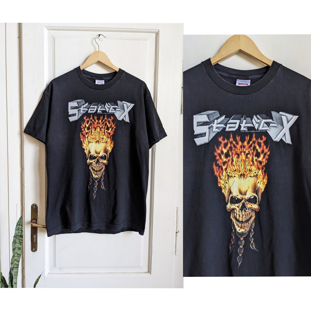 Vintage Static-x 2001 Merch T-shirt Nu Metal - Etsy
