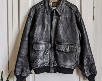Vintage Avirex Type A-2 Leather Jacket Flight Pilot USA - Etsy Vintage Avirex Type A-2 Leather Jacket Flight Pilot USA - Etsy