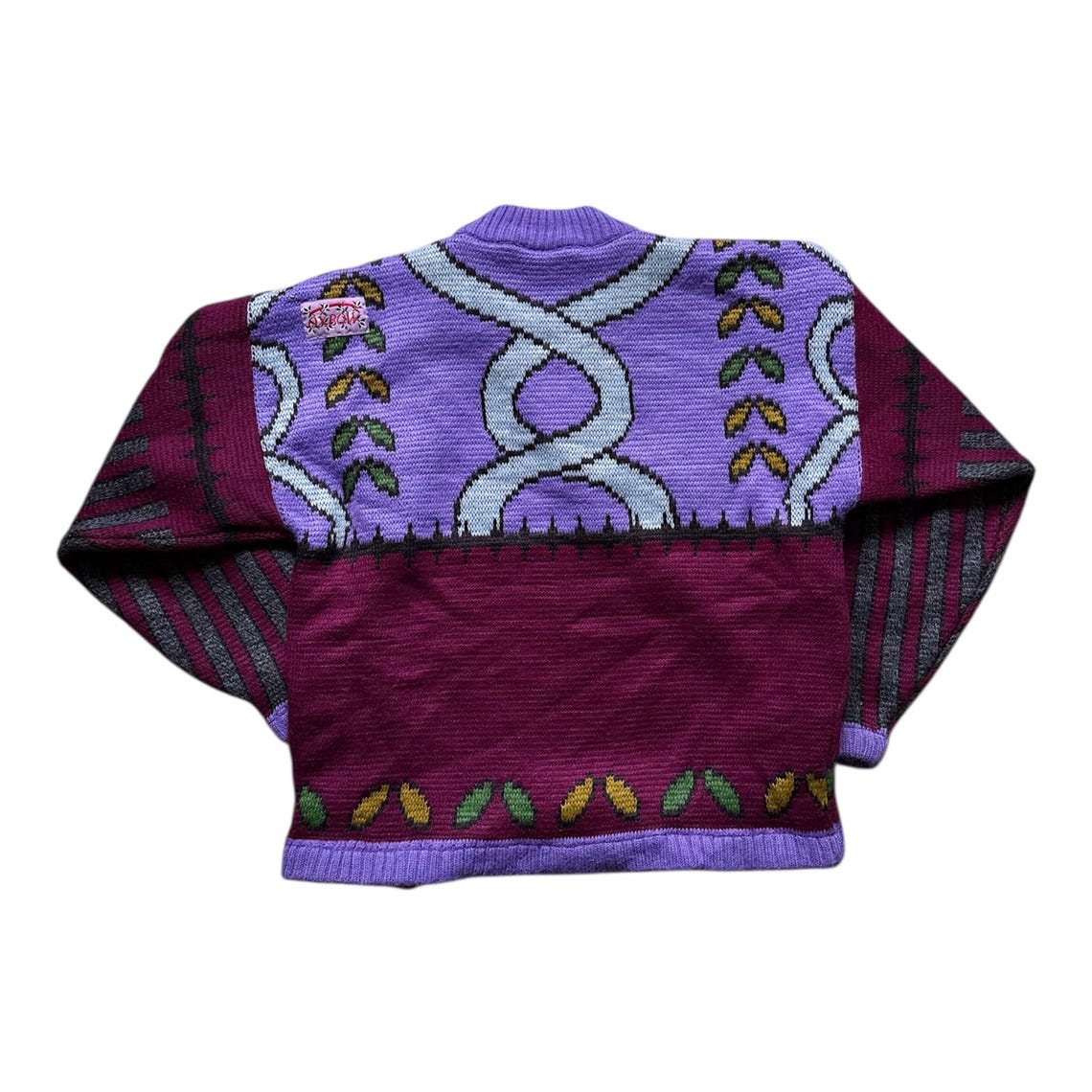 Suéter de tricô vintage OXBOW “Pohono Wind Breaker” — anos 1990 — peça ...