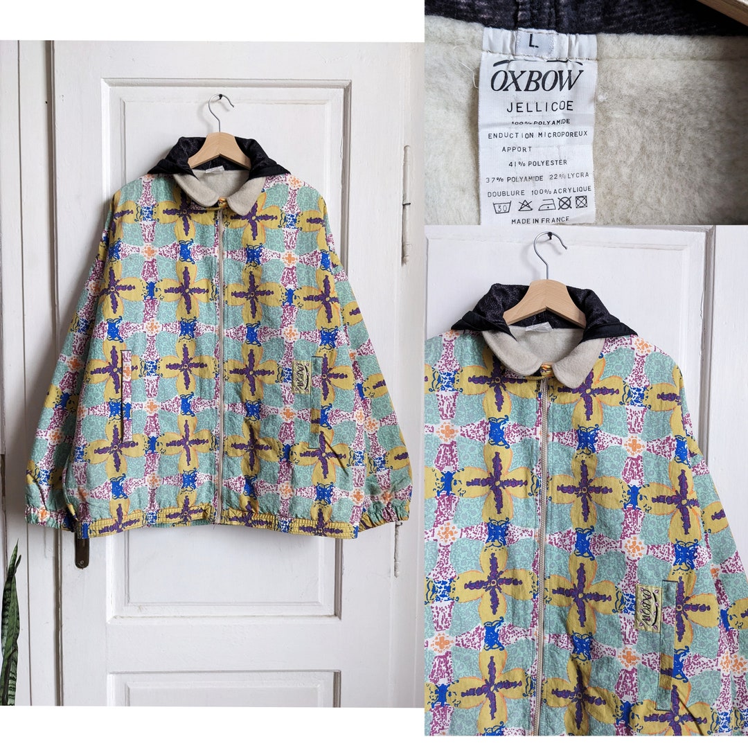 Vintage Oxbow Jacket France Abstract Pattern - Etsy