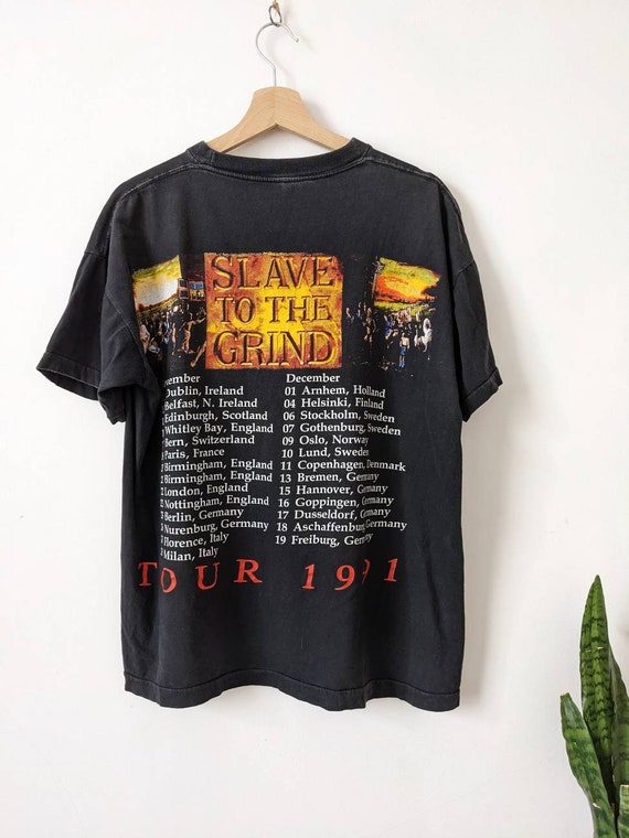 Vintage Skid Row Merch 1991 Slave to the Grind Single… - Gem