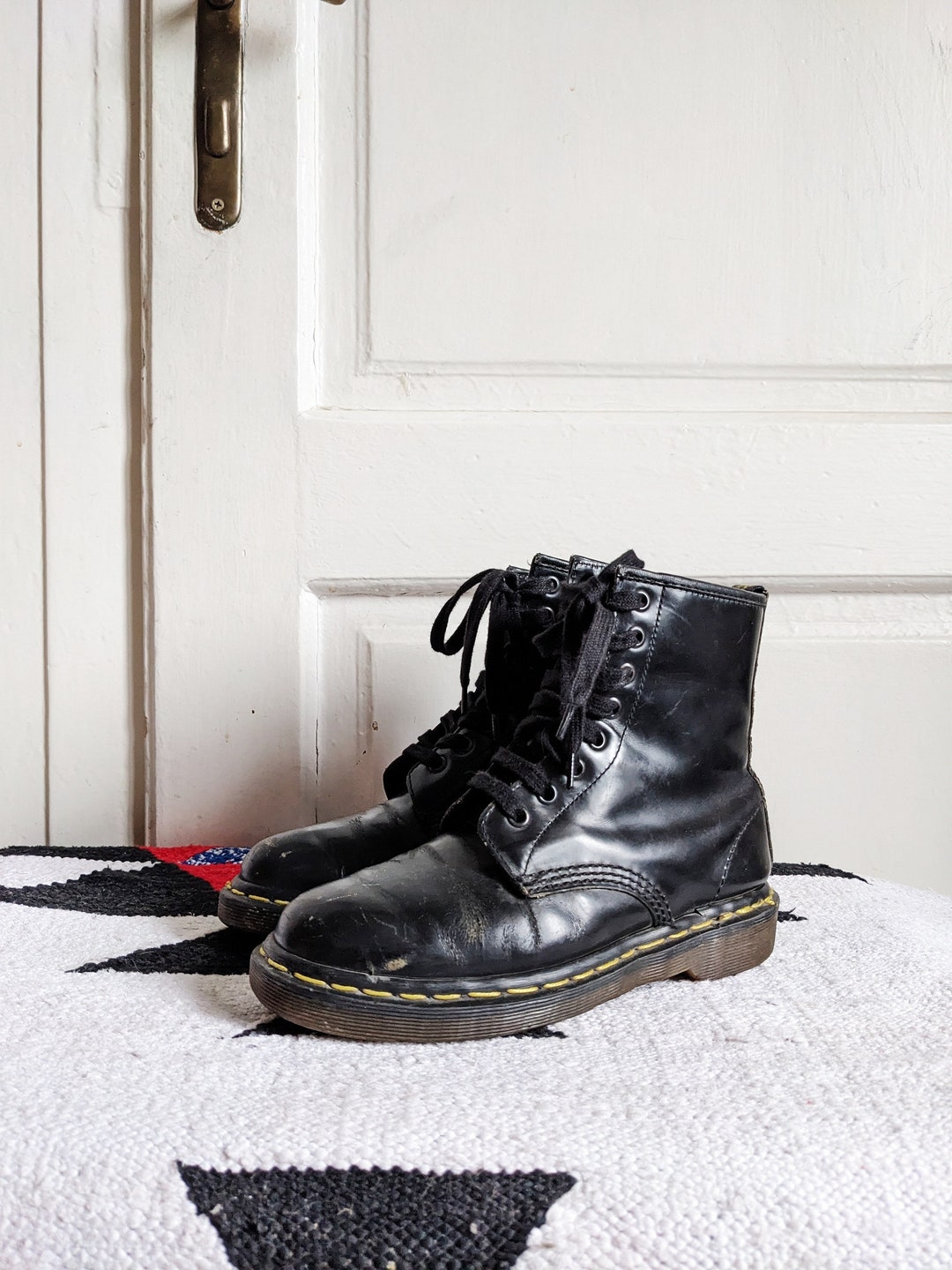 Vintage Dr. Martens 1460 Boots England 8 Eyes Black - Etsy