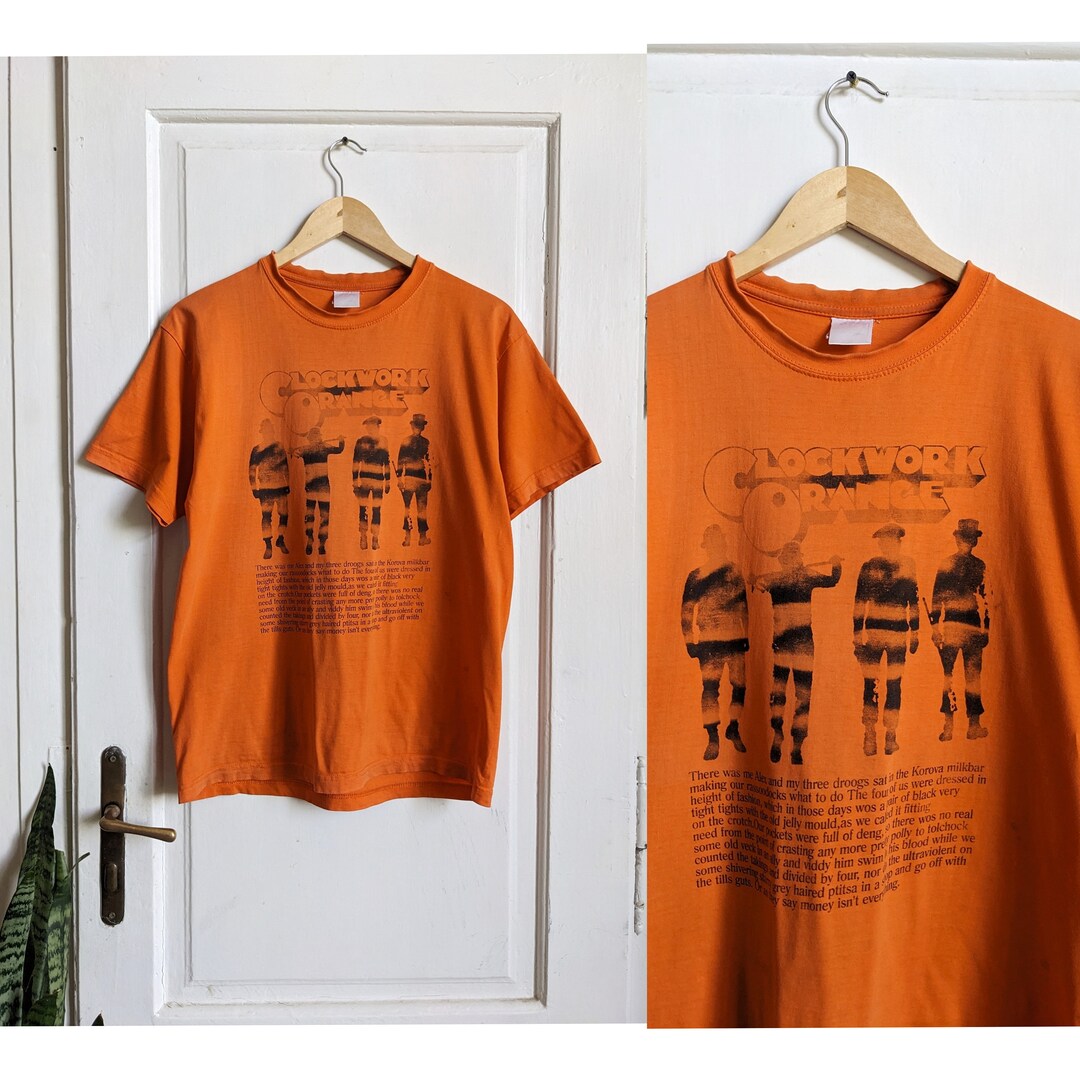 Vintage Clockwork Orange Movie T-shirt Merch Stanley Kubrick - Etsy