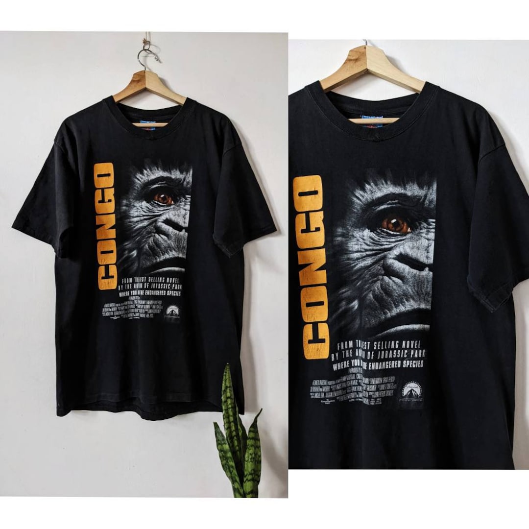 Vintage Congo Movie Merch T-shirt 90s Single Stitch - Etsy