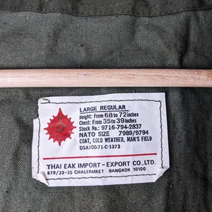 Vintage Military Jacket M65 Cold Weather Field Jacket Man's 7989/9794 ...