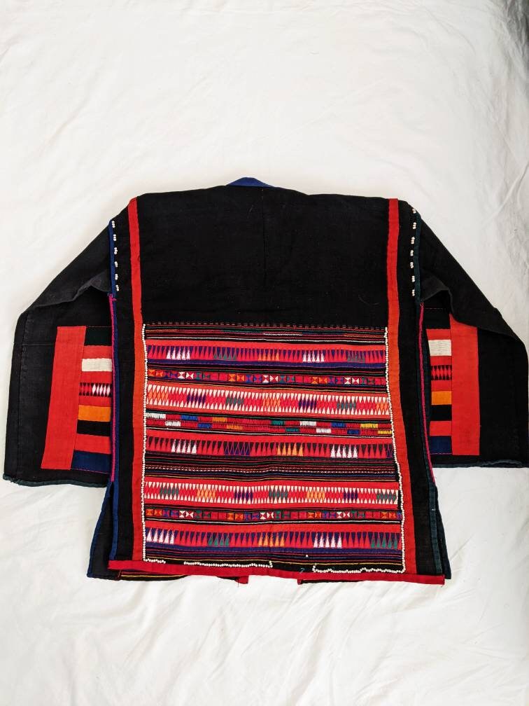 Vintage Akha Tribe Pattern Ornament Handmade Embroidered - Etsy