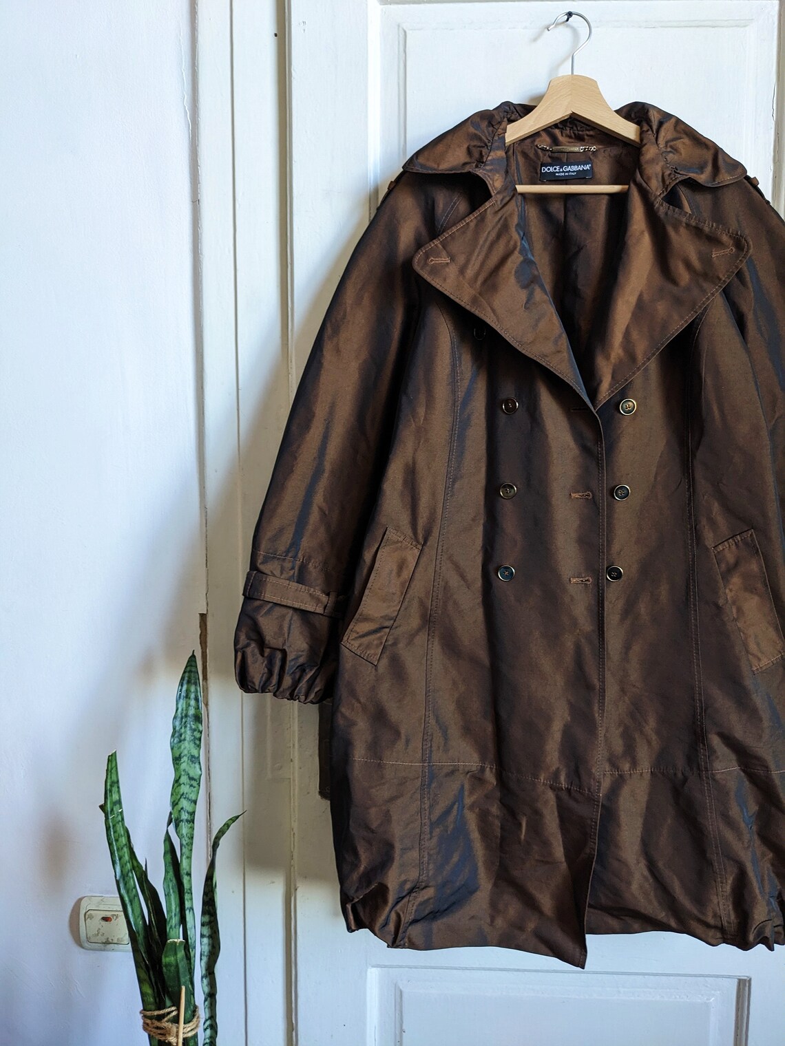 Trench coat de nylon de grife da Dolce & Gabbana - Etsy Portugal