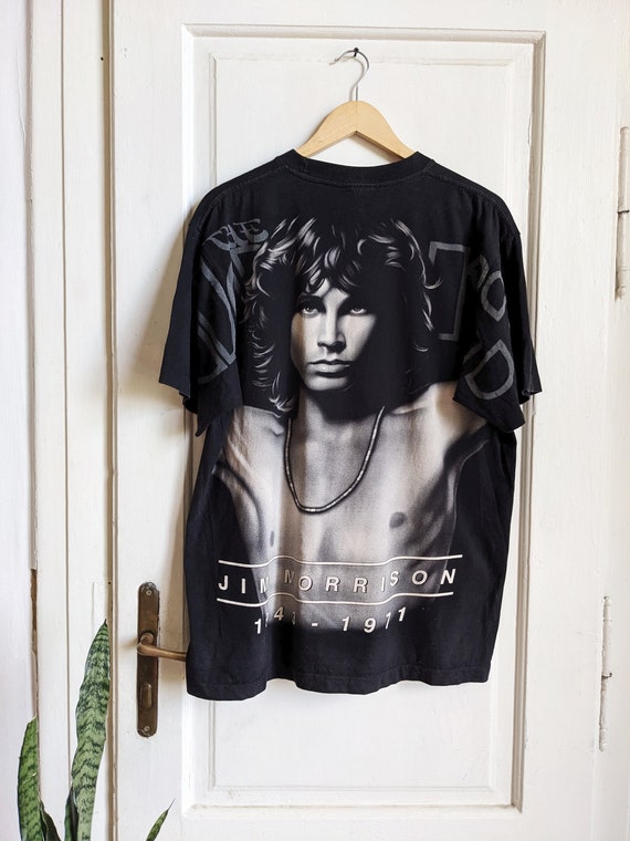 Vintage The Doors Jim Morrison Overprint Merch T-Shir… - Gem