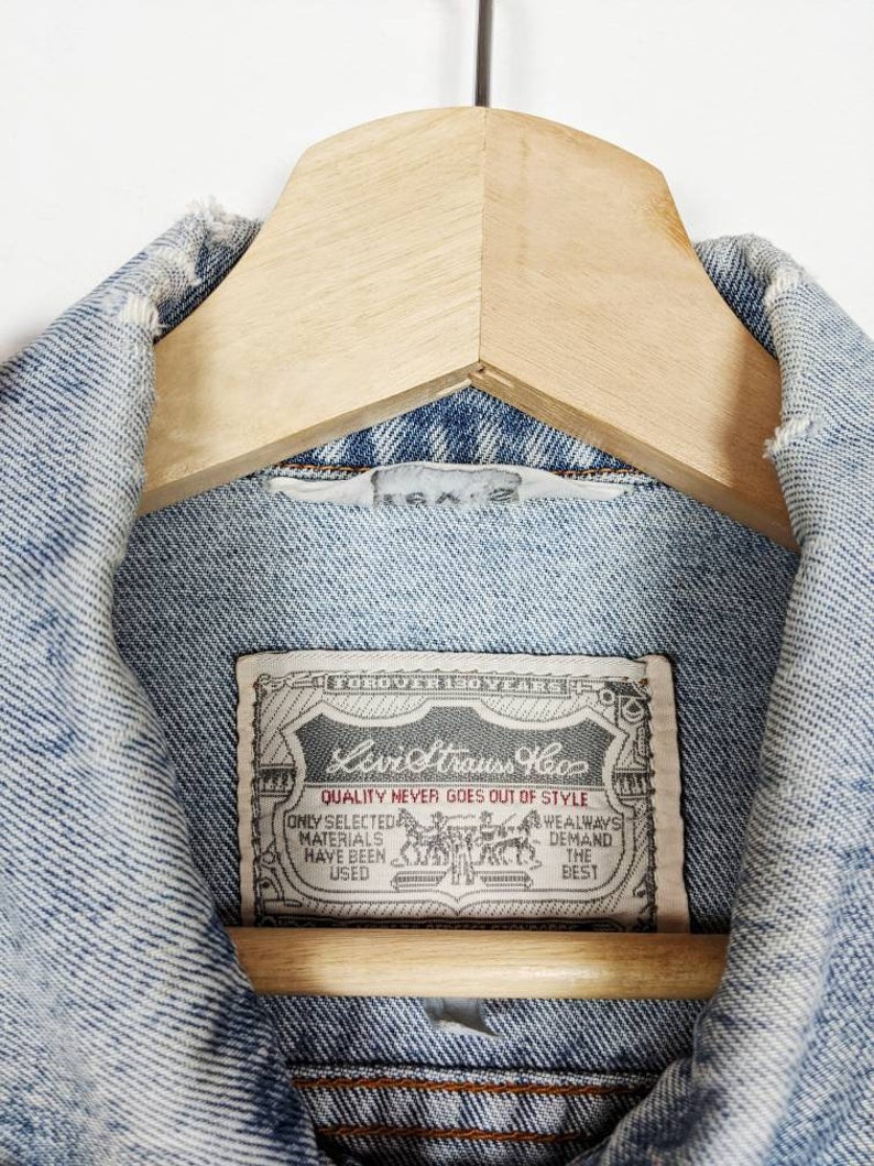 Vintage Levi's Denim Jacket Silver Tab Retro Jeans | Etsy