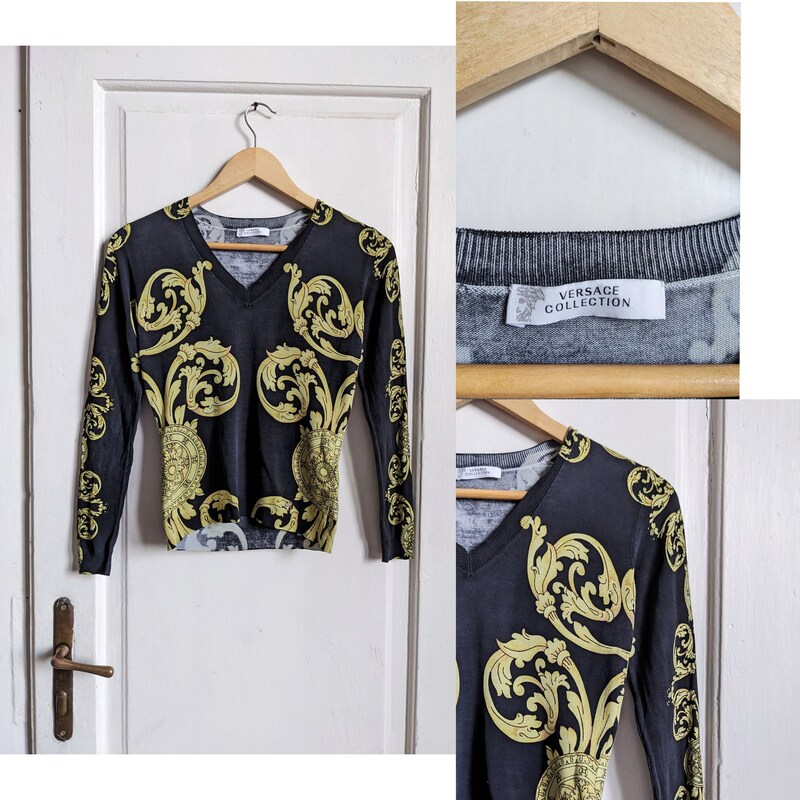 Versace Sweater - Etsy