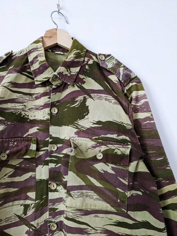 Vintage Camo Jacket Tiger Pattern Camo 70s Army Frenc… - Gem