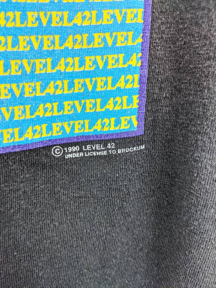 Vintage Level 42 Merch T-shirt 1990 Double Side sold by Unwrapped ...