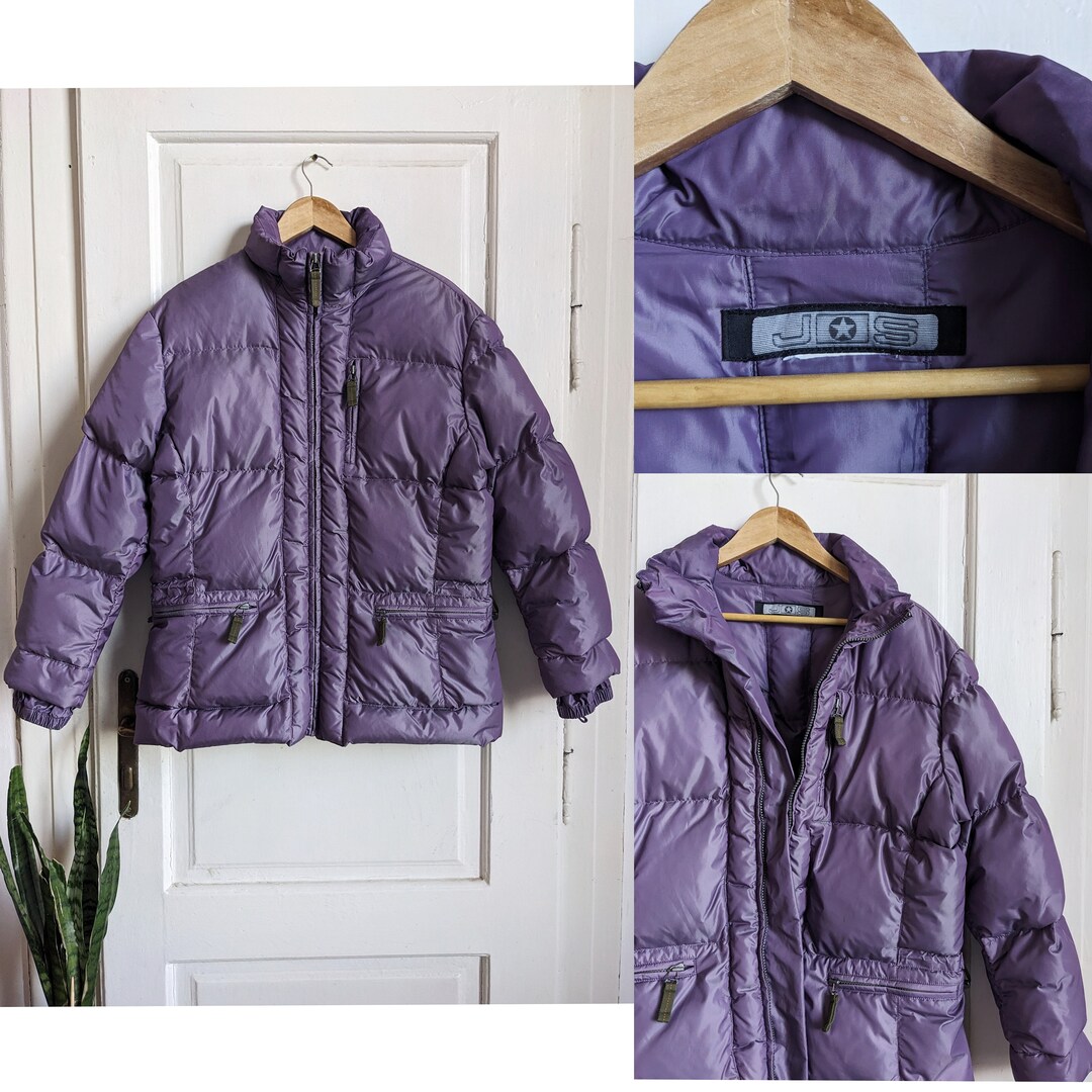 Vintage Jet Set Purple Puffer Jacket - Etsy
