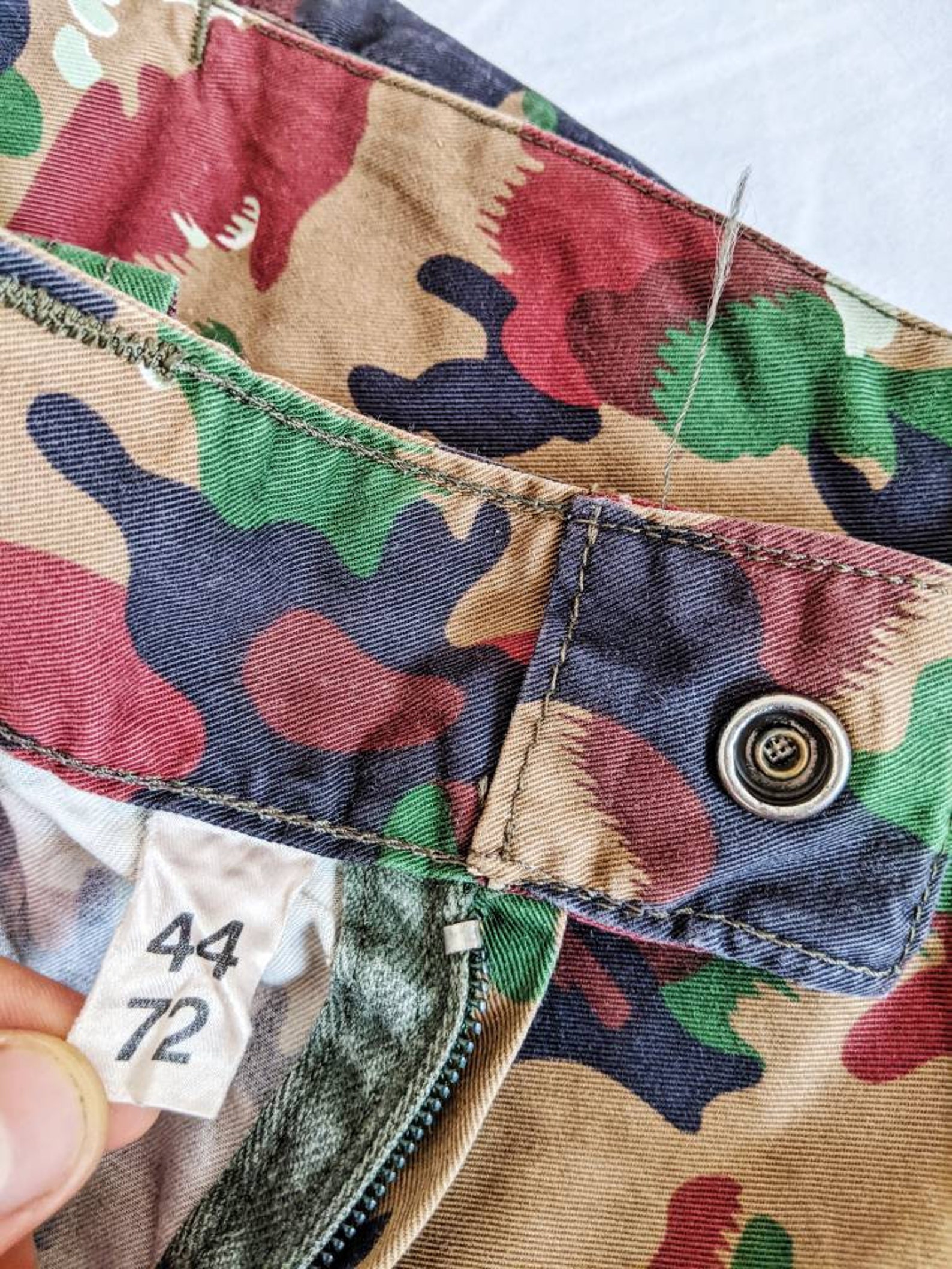Vintage Military Camo Pants Swiss 70s - Etsy