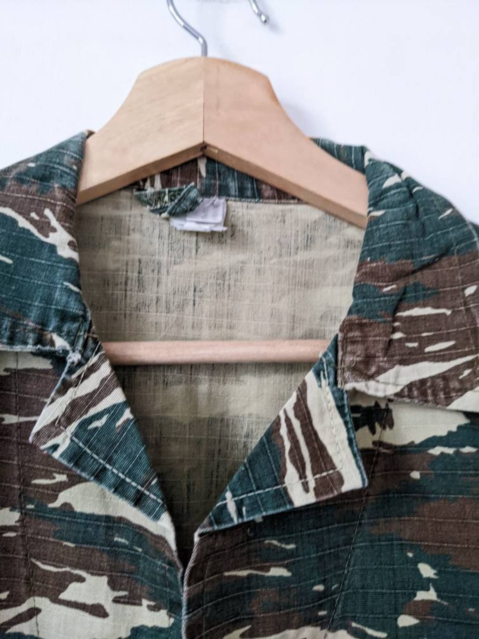 Vintage Military Camo Jacket Camouflage Lizard Pattern - Etsy