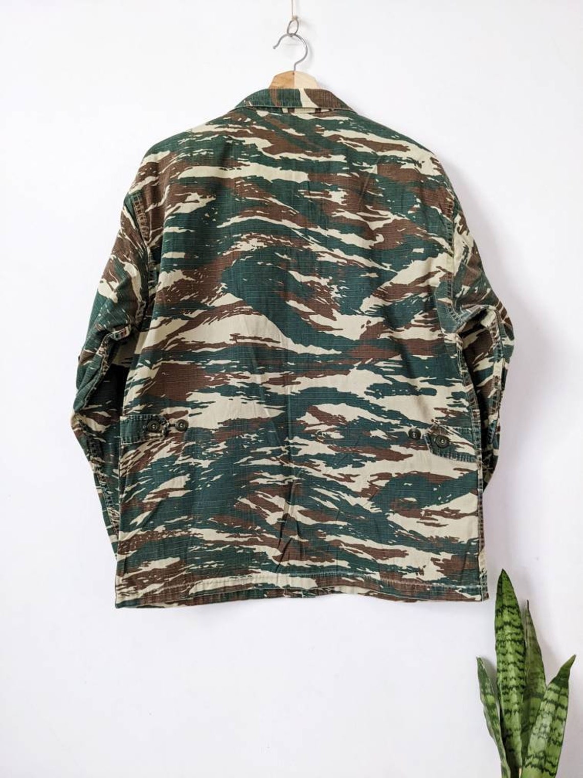 Vintage Military Camo Jacket Camouflage Lizard Pattern - Etsy