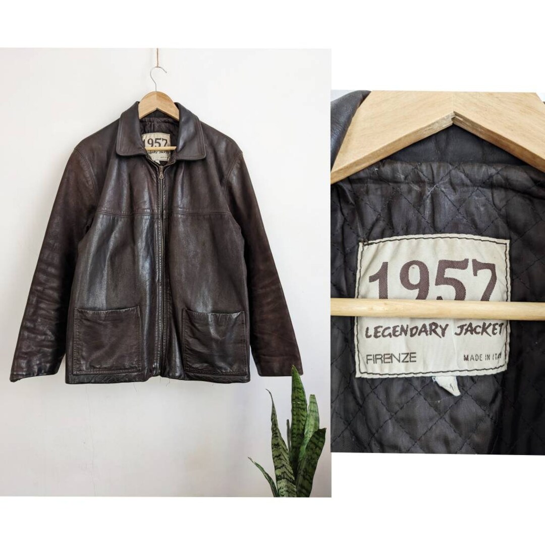 Vintage 1957 Legendary Jacket Leather Firenze - Etsy