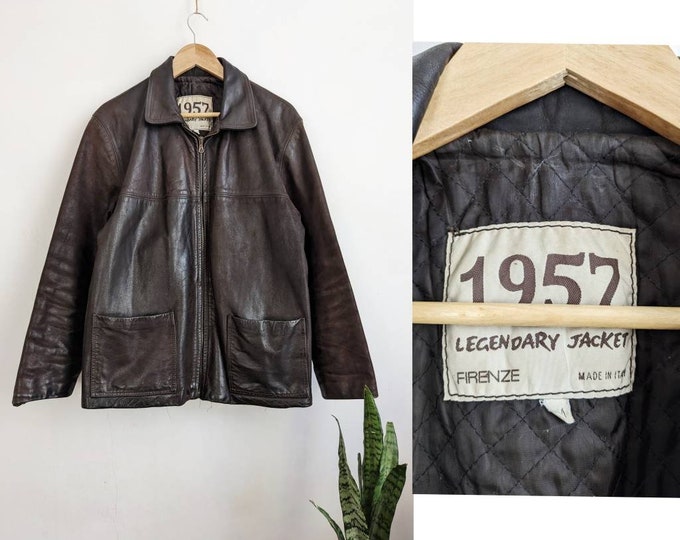 Vintage 1957 Legendary Jacket Leather Firenze - Etsy
