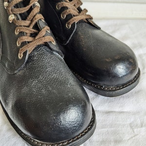 Vintage Swiss Army Mountain Boots — Original Hobnail Combat Boots Size ...