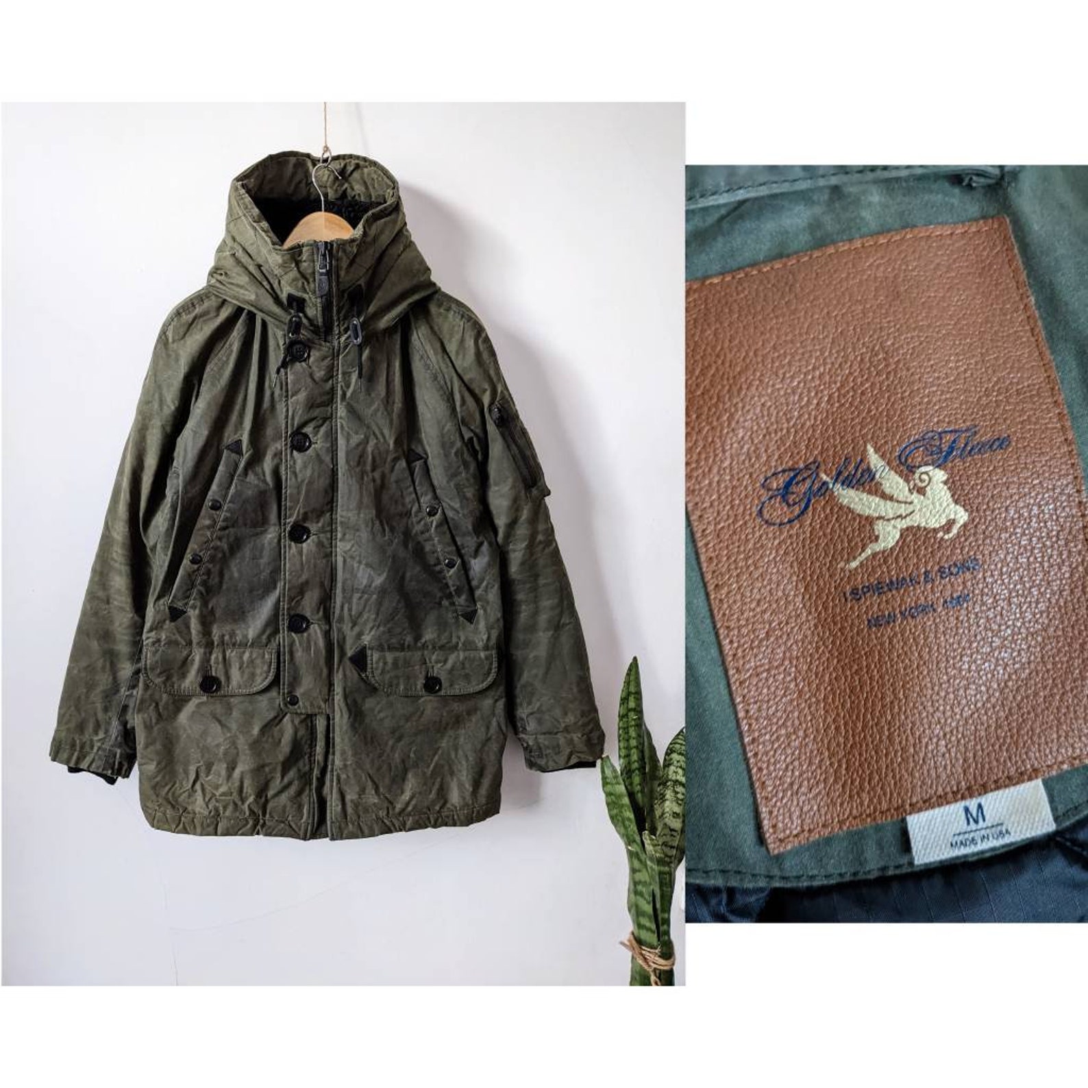 Spiewak and Sons Golden Fleece Wax Jacket N3-B Type USA - Etsy